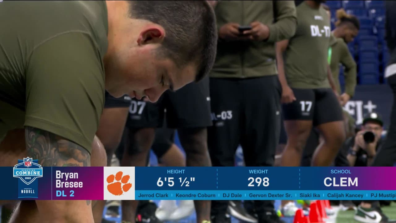 Bryan Bresee runs 40-yard dash at 2023 combine