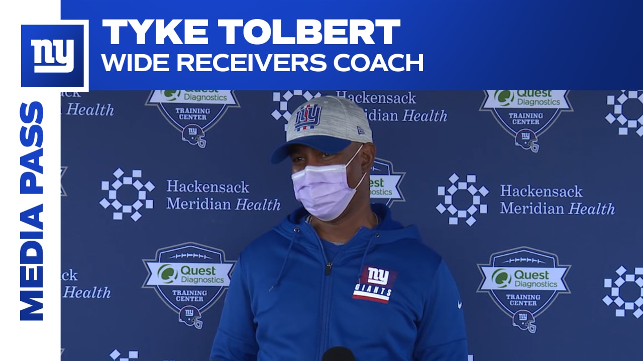 WR Coach Tyke Tolbert on Giants receivers: 'They're prepared for ...