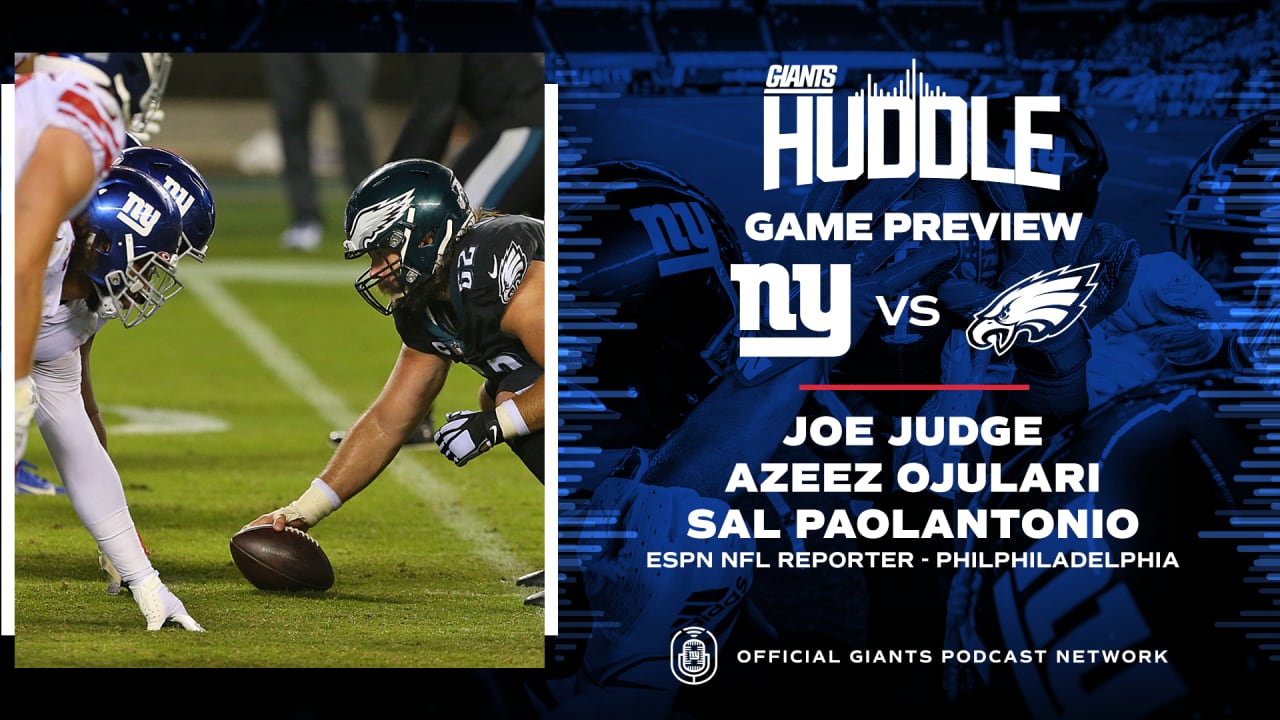 Giants Huddle | Azeez Ojulari and Joe Judge preview the Eagles