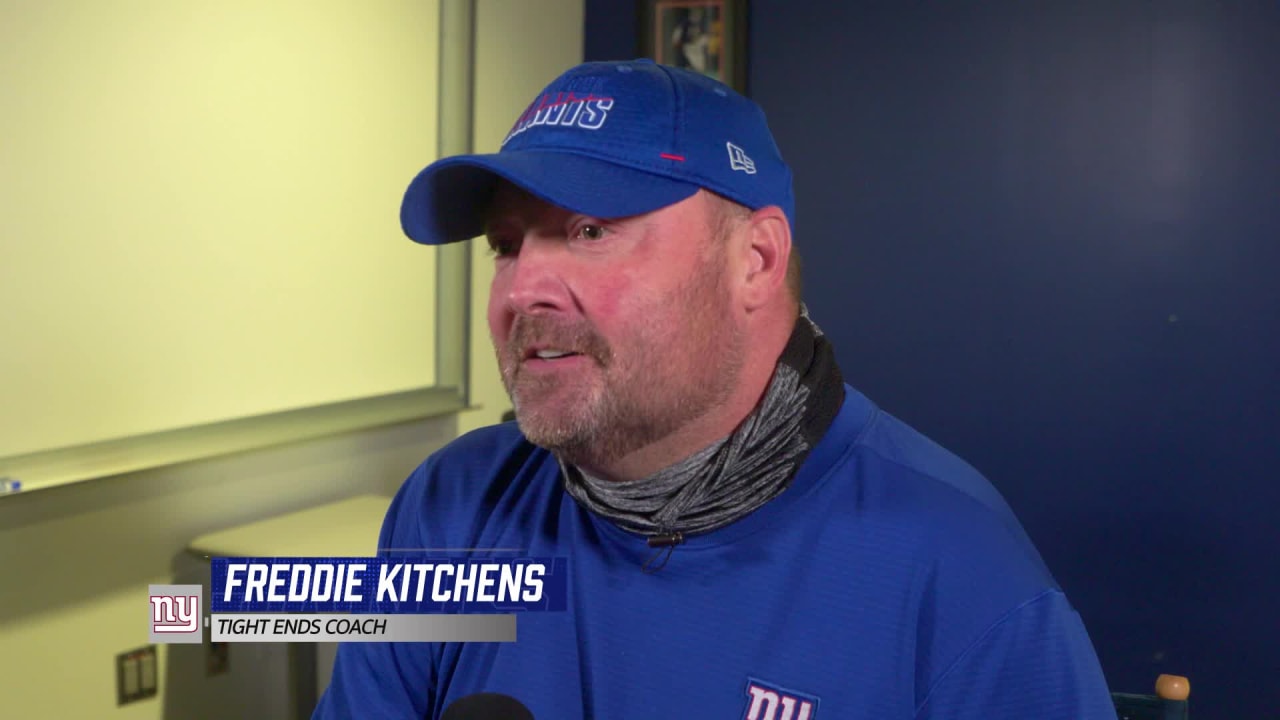 TE Coach Freddie Kitchens on performance of tight ends