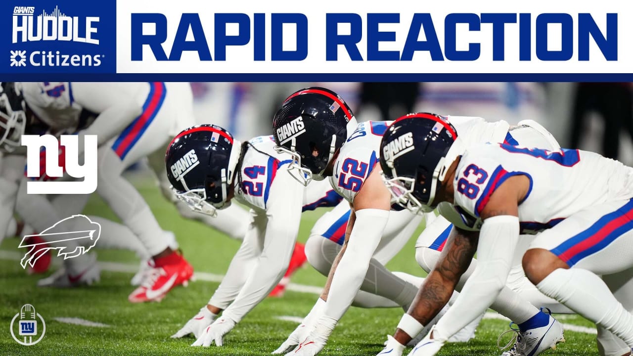 Giants Huddle | Bills Rapid Reaction