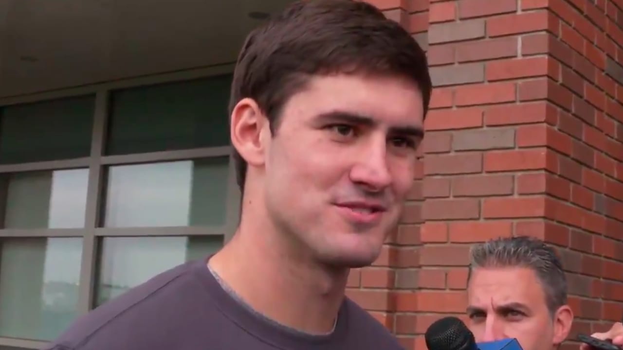 QB Daniel Jones recaps his first Giants practice