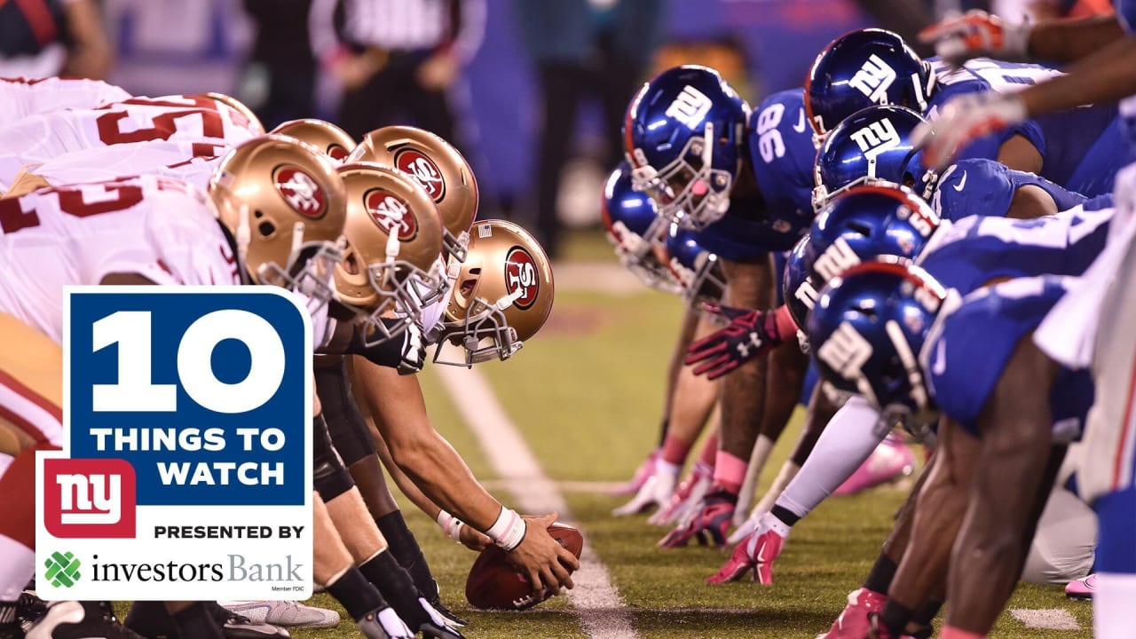 What to watch in Week 3 - New York Giants vs. San Francisco 49ers