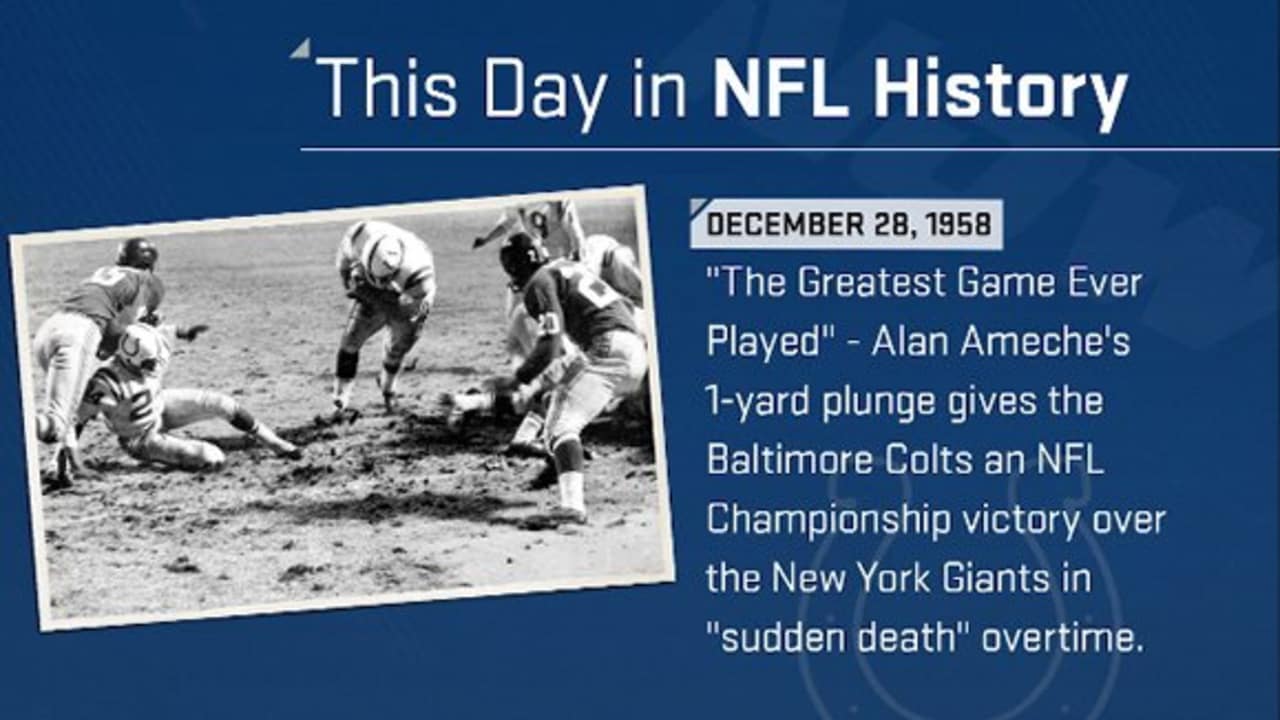"The Greatest Game Ever Played" This Day in NFL History