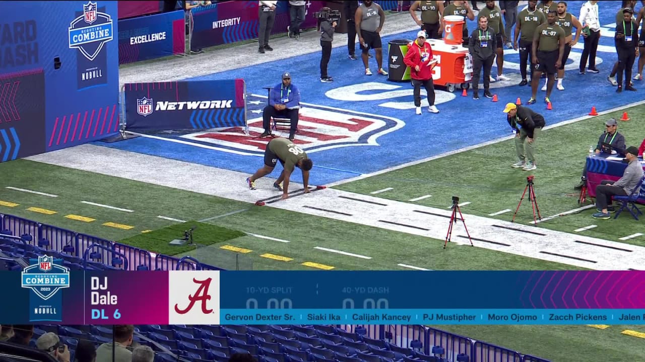 DJ Dale runs 40-yard dash at 2023 combine
