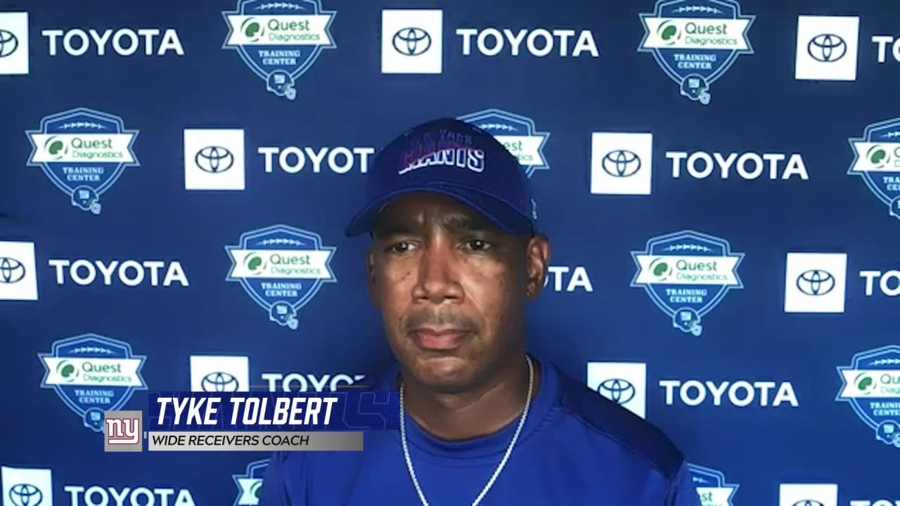 WR Coach Tyke Tolbert discusses the team's depth at wide receiver