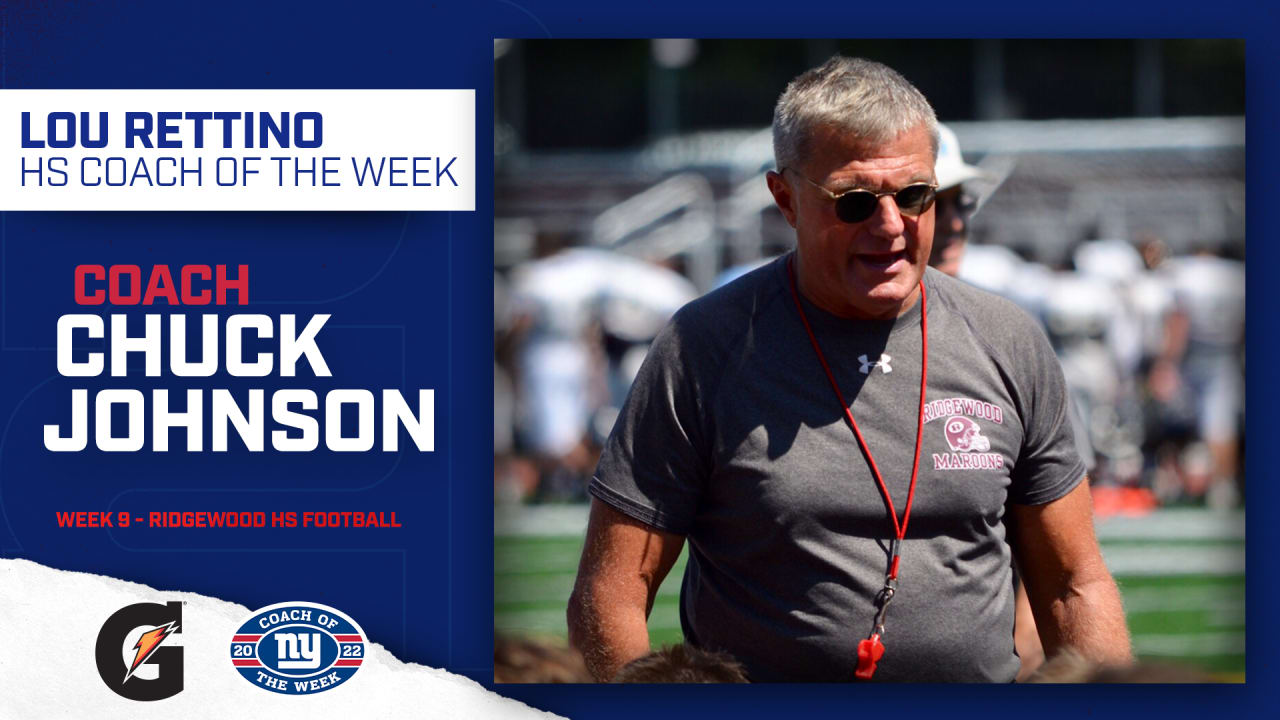 Ridgewood's Chuck Johnson named HS Coach of the Week