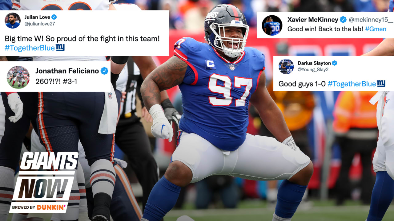 Giants Now: Social reaction to 20-12 win over Bears