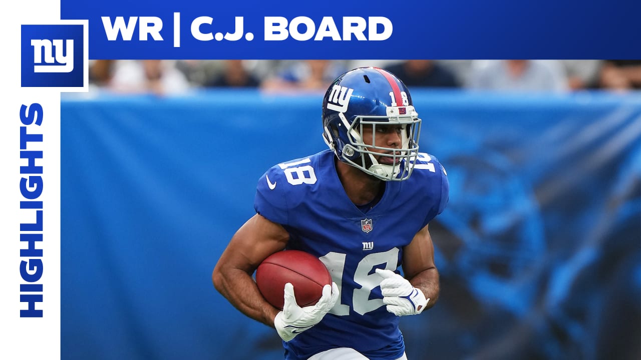 Highlights: WR C.J. Board's top moments with Giants