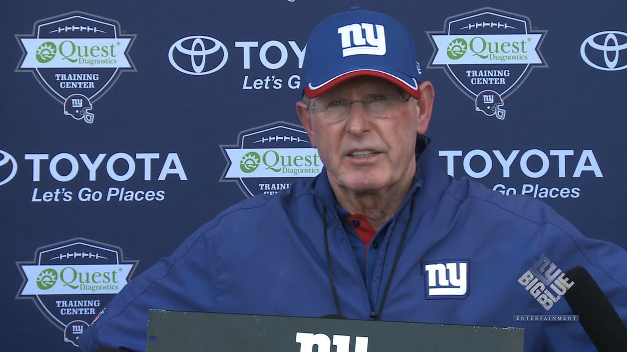 Coach Tom Coughlin on injury updates