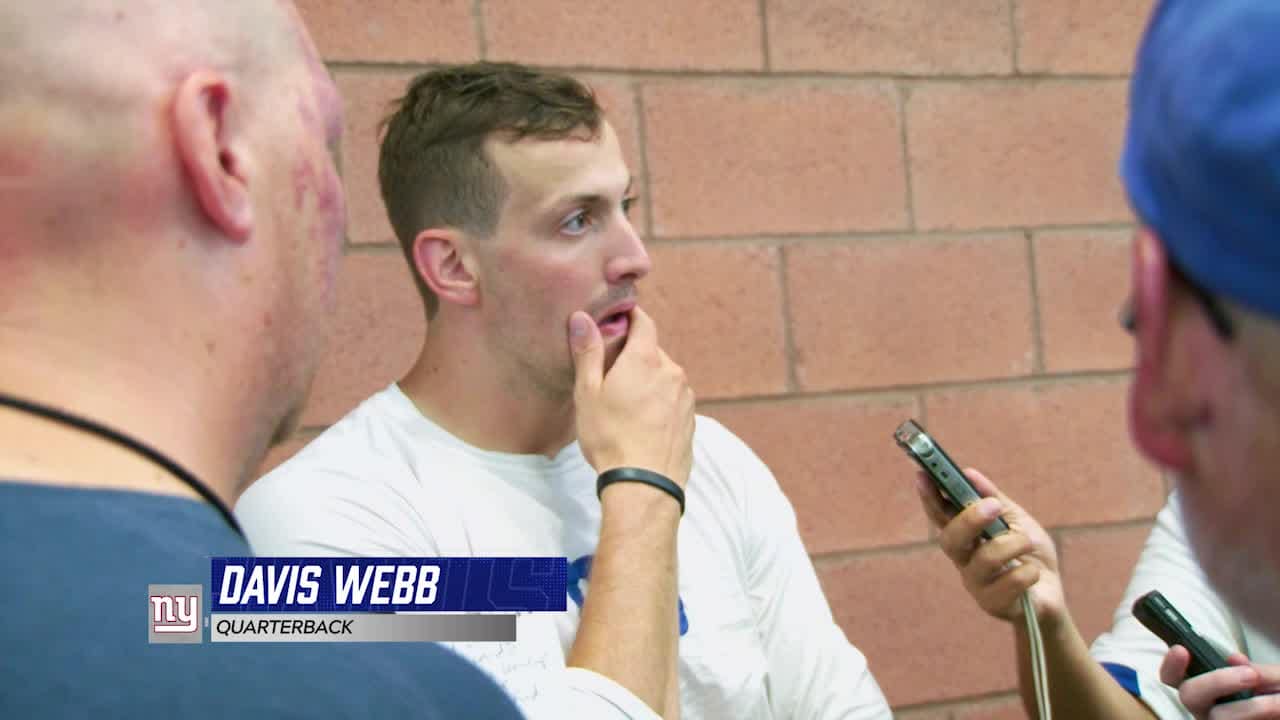 QB Davis Webb discusses preparations for next week's game