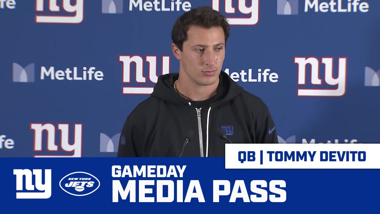 QB Tommy DeVito on going in after Tyrod Taylor's injury