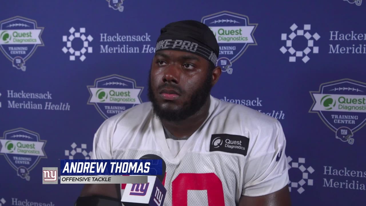 LT Andrew Thomas on his progress midway through rookie season