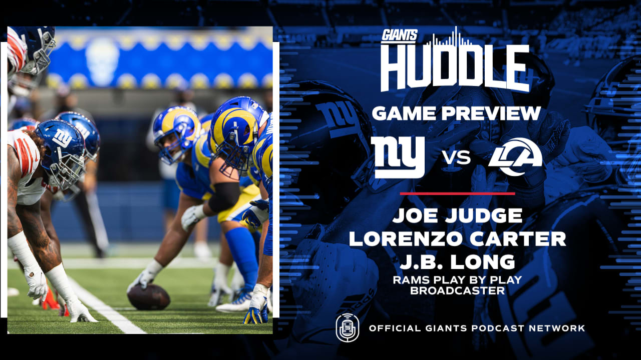 Giants Huddle | Joe Judge and Lorenzo Carter preview the Rams