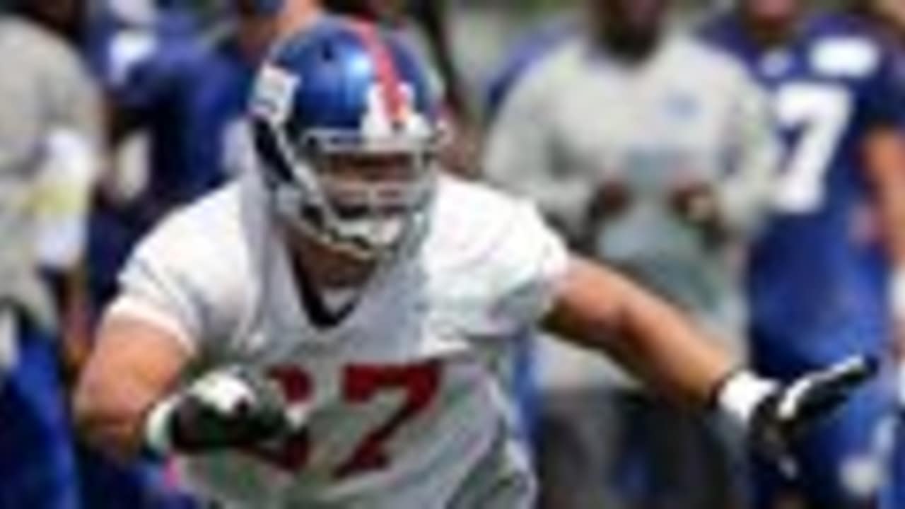 Giants unveil new-look O-Line at OTAs