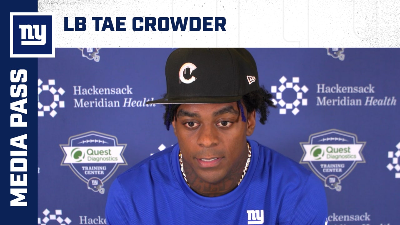 ILB Tae Crowder on Dexter Lawrence: 'He's a beast'