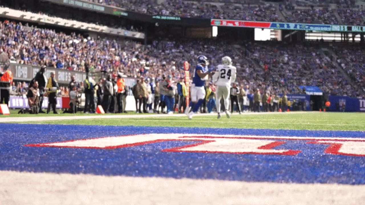 Evan Engram grabs 30-yard TD from Daniel Jones | Giants vs. Raiders ...