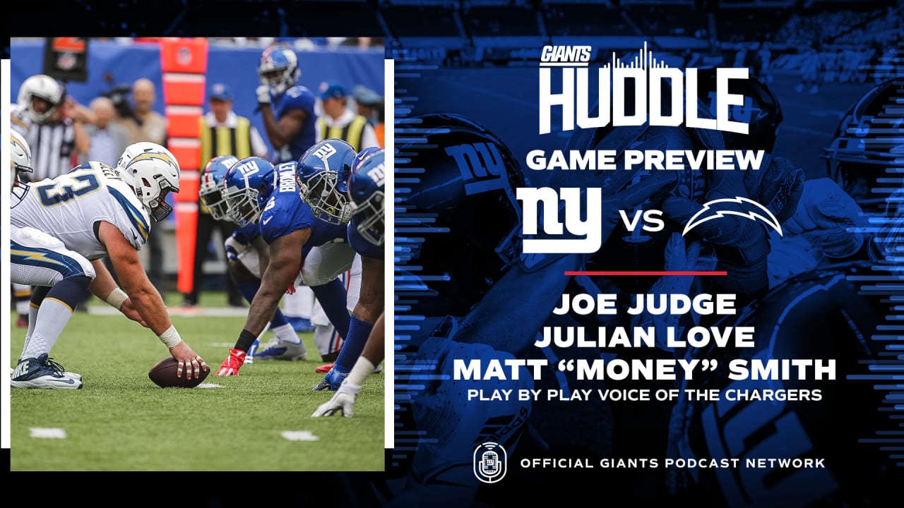 Giants Huddle | Joe Judge and Julian Love preview Giants-Chargers
