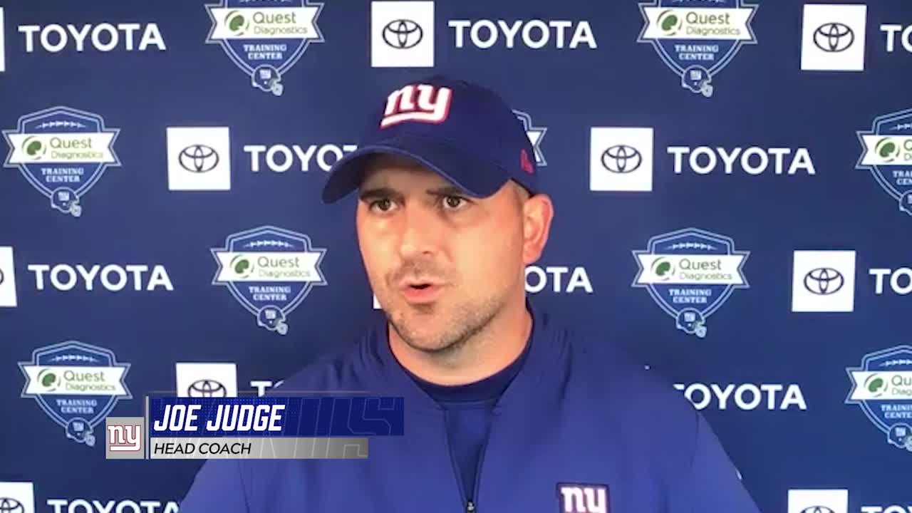 Coach Joe Judge on discussions with team about social justice