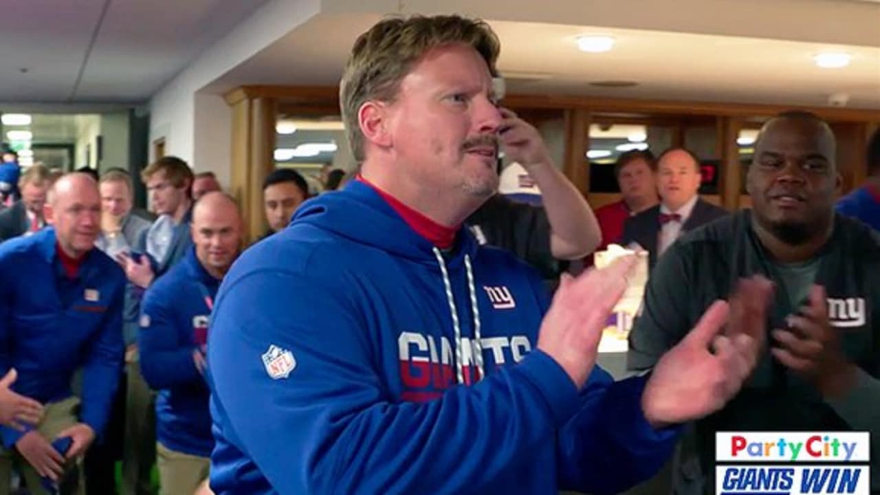 Giants Locker Room Celebration