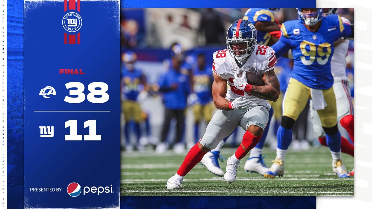 New York Giants fall to Loss Angeles Rams, 38-11, in Week 6