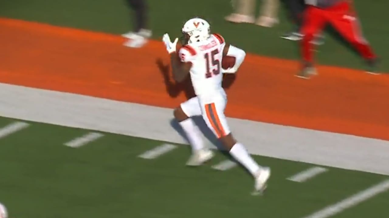 Anthony Johnson shows off speed on pick-six TD | 2023 Senior Bowl ...
