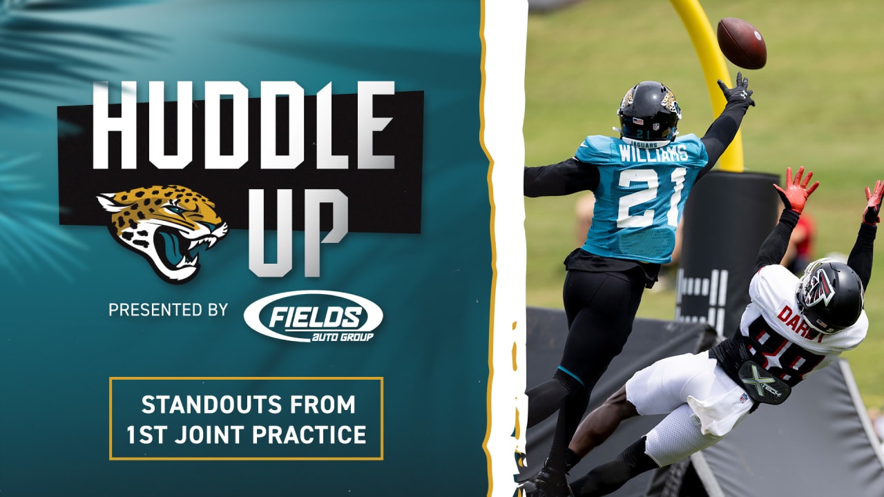 Who stood out in first joint practice w/ Falcons? | Huddle Up w Bucky ...