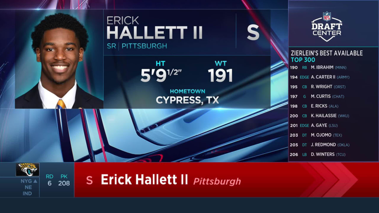 Jaguars select Erick Hallett with No. 208 pick in 2023 Draft