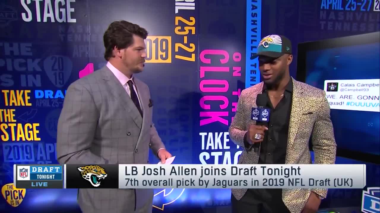 Jacksonville Jaguars linebacker Josh Allen: 'I couldn't have gone to a ...