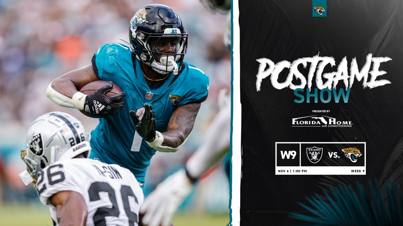 Las Vegas Raiders (20) vs. Jacksonville Jaguars (27) | Postgame Show | Week 9