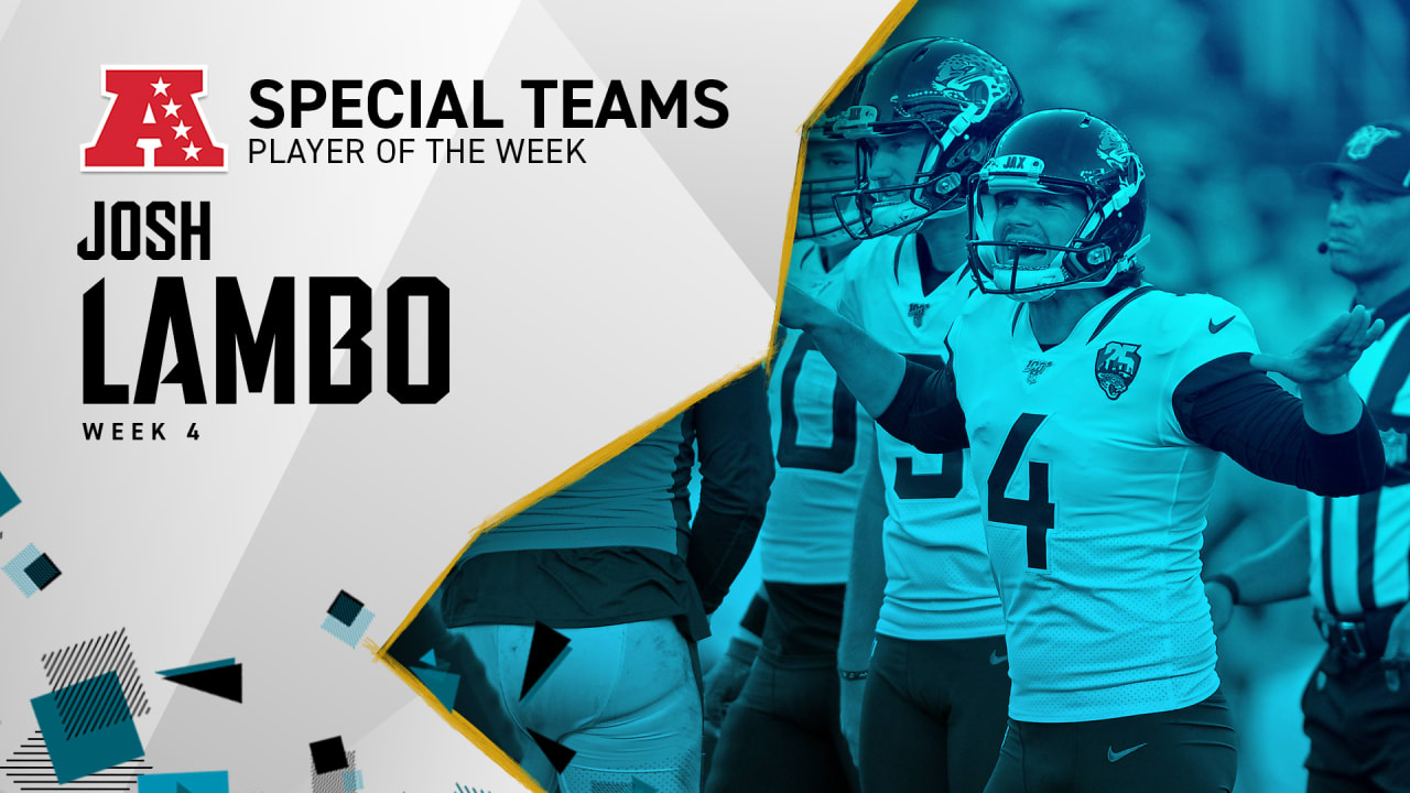 Lambo: AFC Special Teams Player of the Week