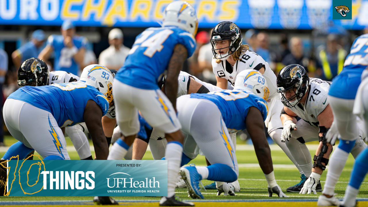 Ten things: Chargers-Jaguars