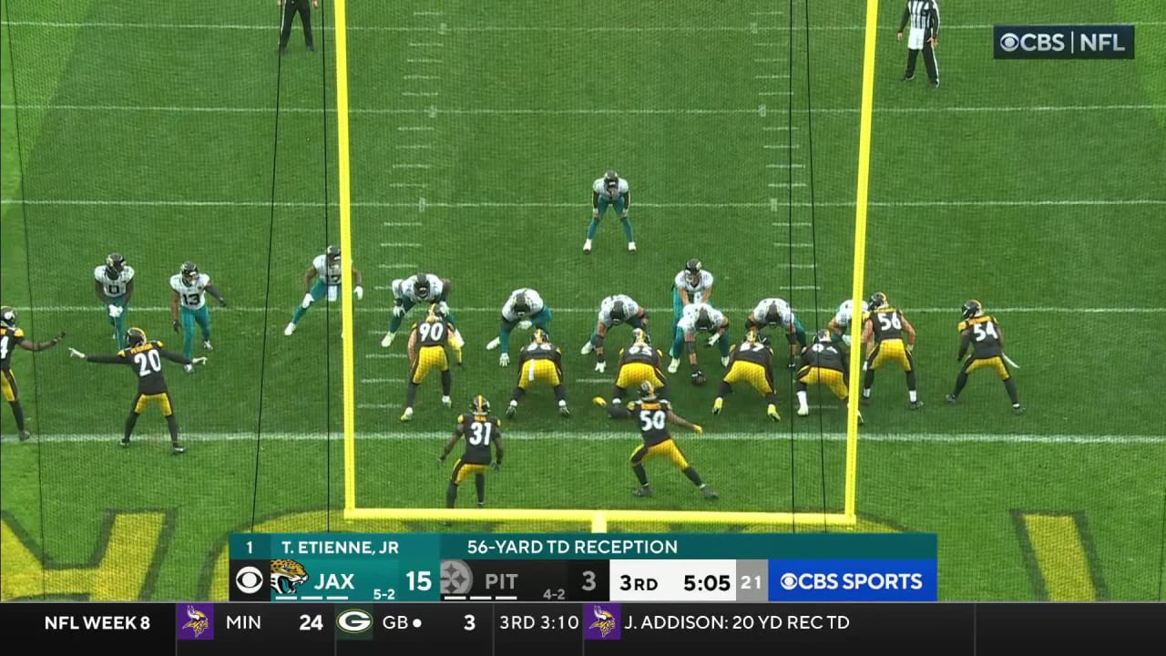 Etienne's Two-Point-Conversion Run Extends Jags' Lead To 17-3