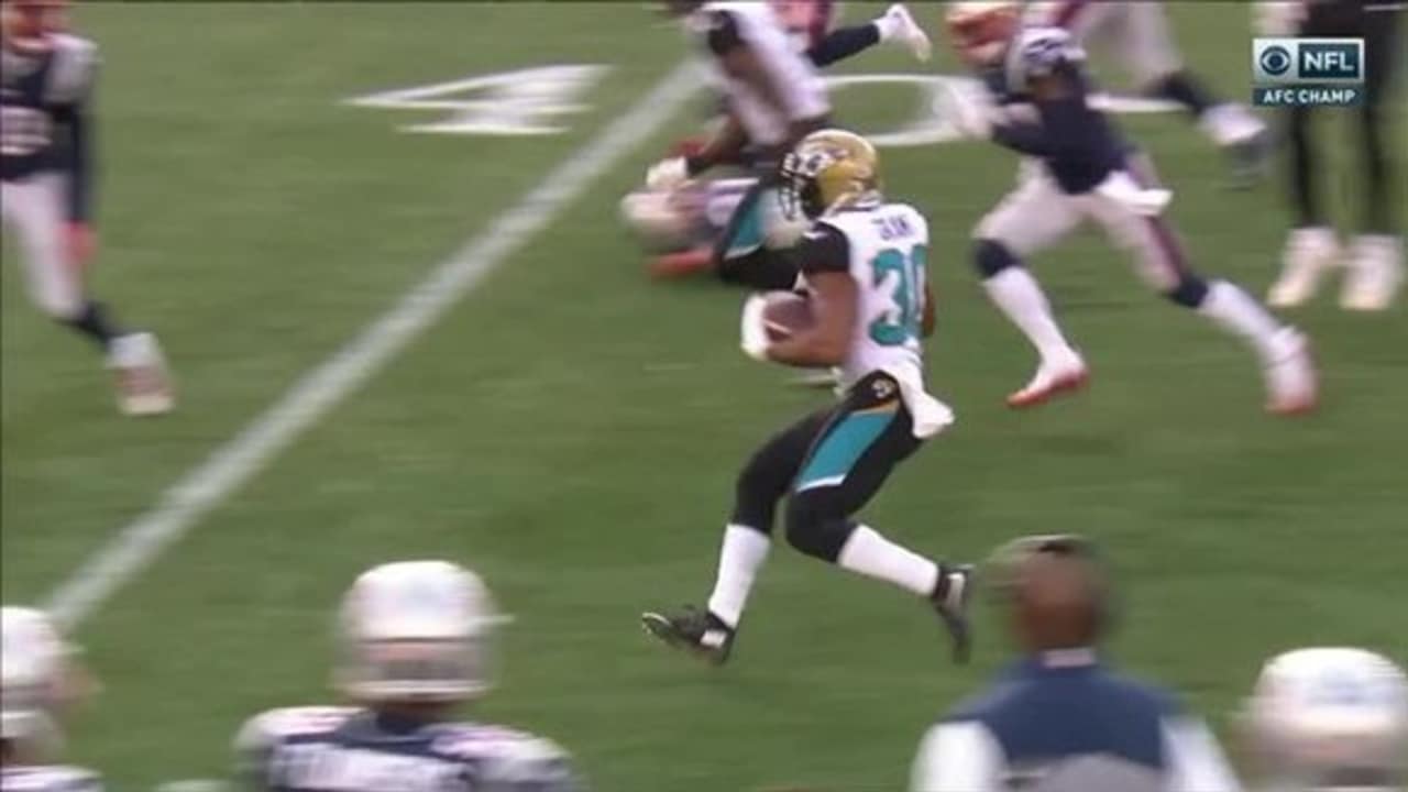 Jacksonville Jaguars running back Corey Grant bursts for 20 yards after ...