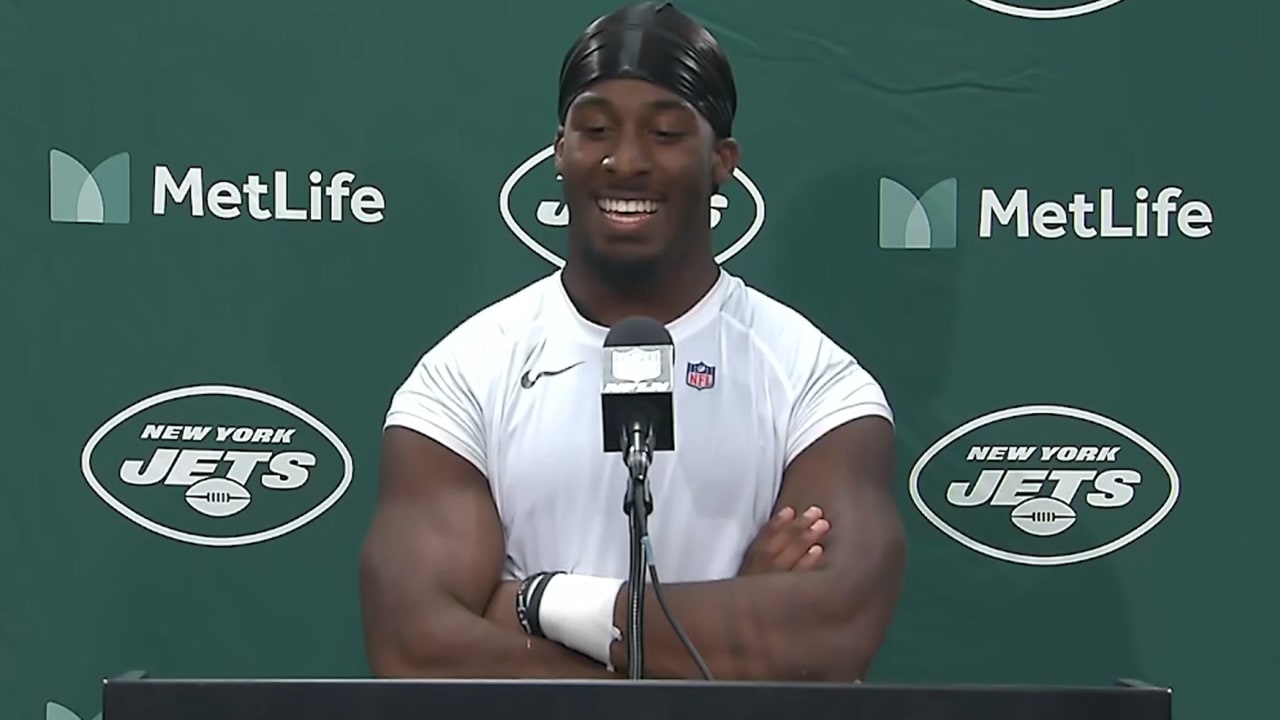 RB Breece Hall Postgame Press Conference (10/9) | Jets vs. Dolphins
