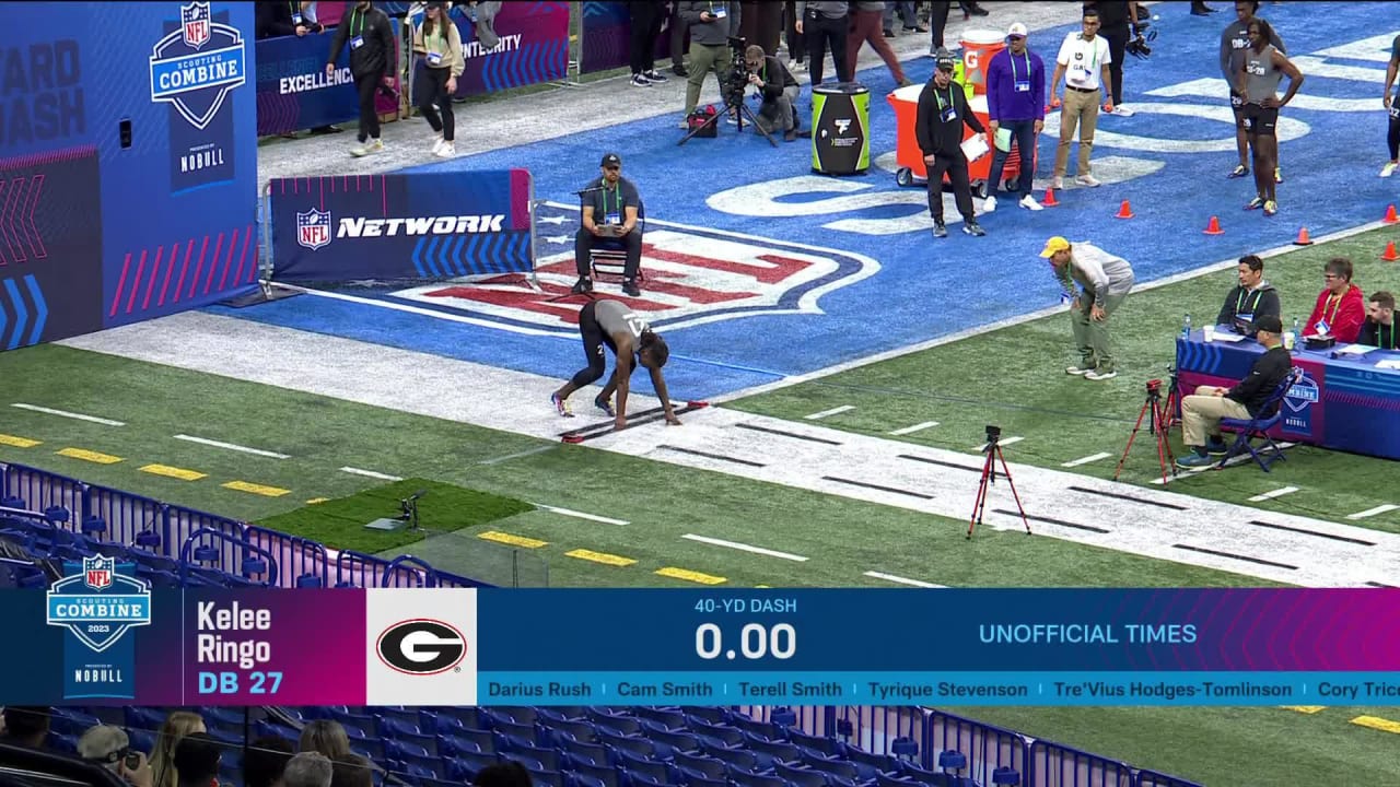 CB Kelee Ringo (Georgia) Runs a 4.36-Second 40-Yard Dash at 2023 NFL ...