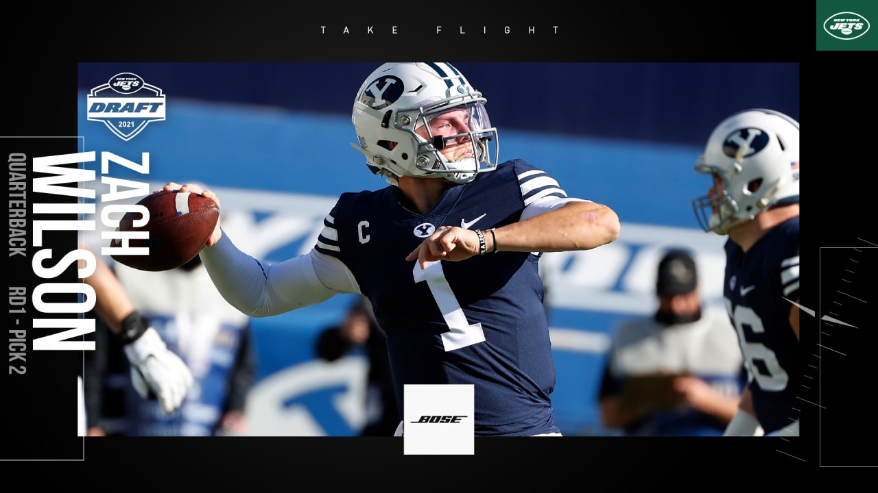2021 NFL Draft: Quarterback Zach Wilson, BYU, Round 1, Pick 2