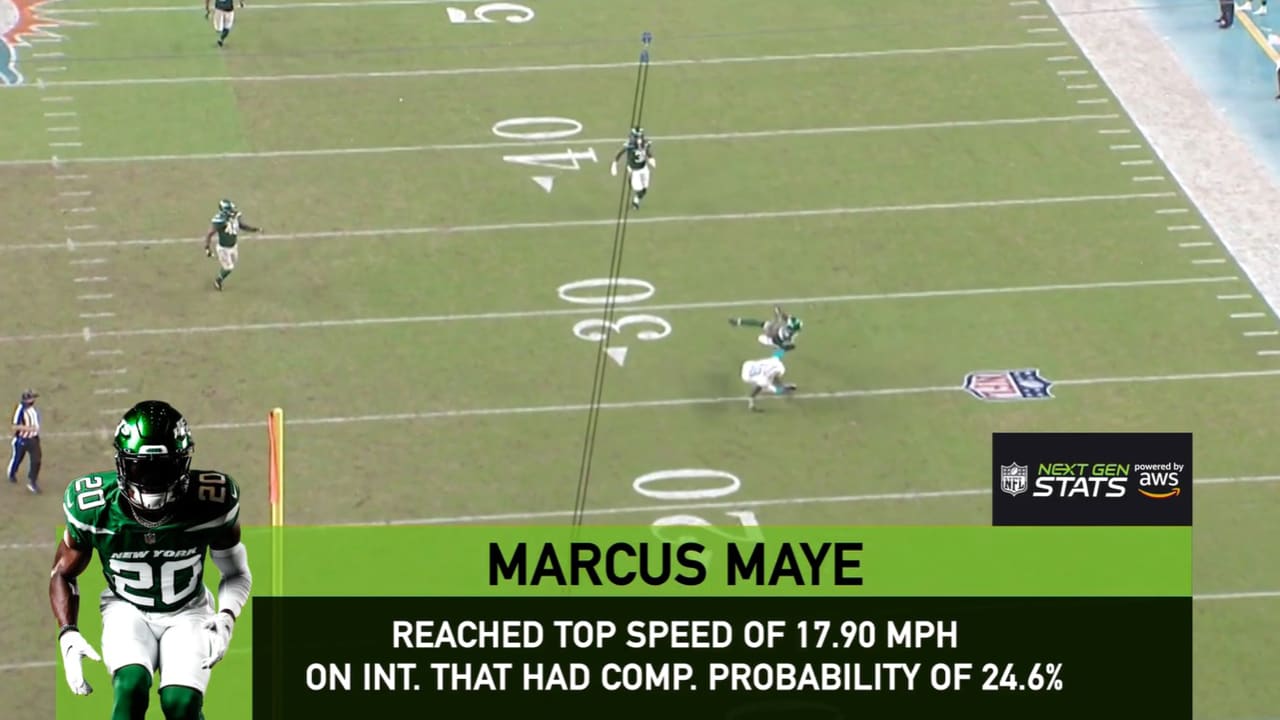 Next Gen Stats | The Probability of Marcus Maye's Acrobatic INT