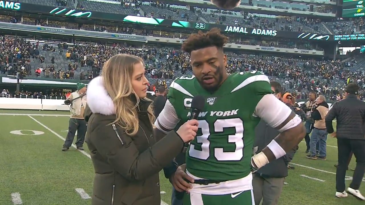 Jamal Adams Postgame Field 1-on-1