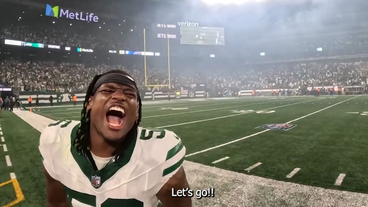 Jets Win Cam | Celebrating the Monday Night Football Win Over the Bills