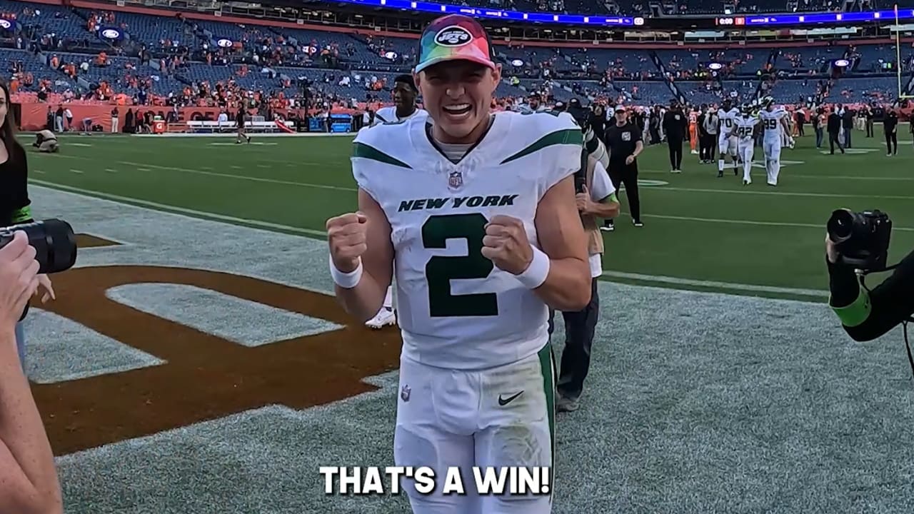 Jets Win Cam | Celebrating the 31-21 Win Against the Denver Broncos