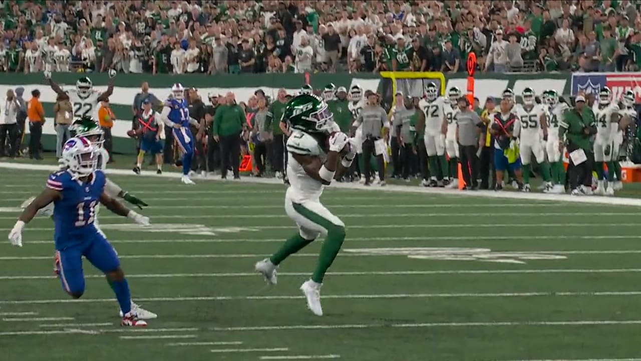 Highlight | Whitehead Snags Jets' First Interception on Josh Allen's ...