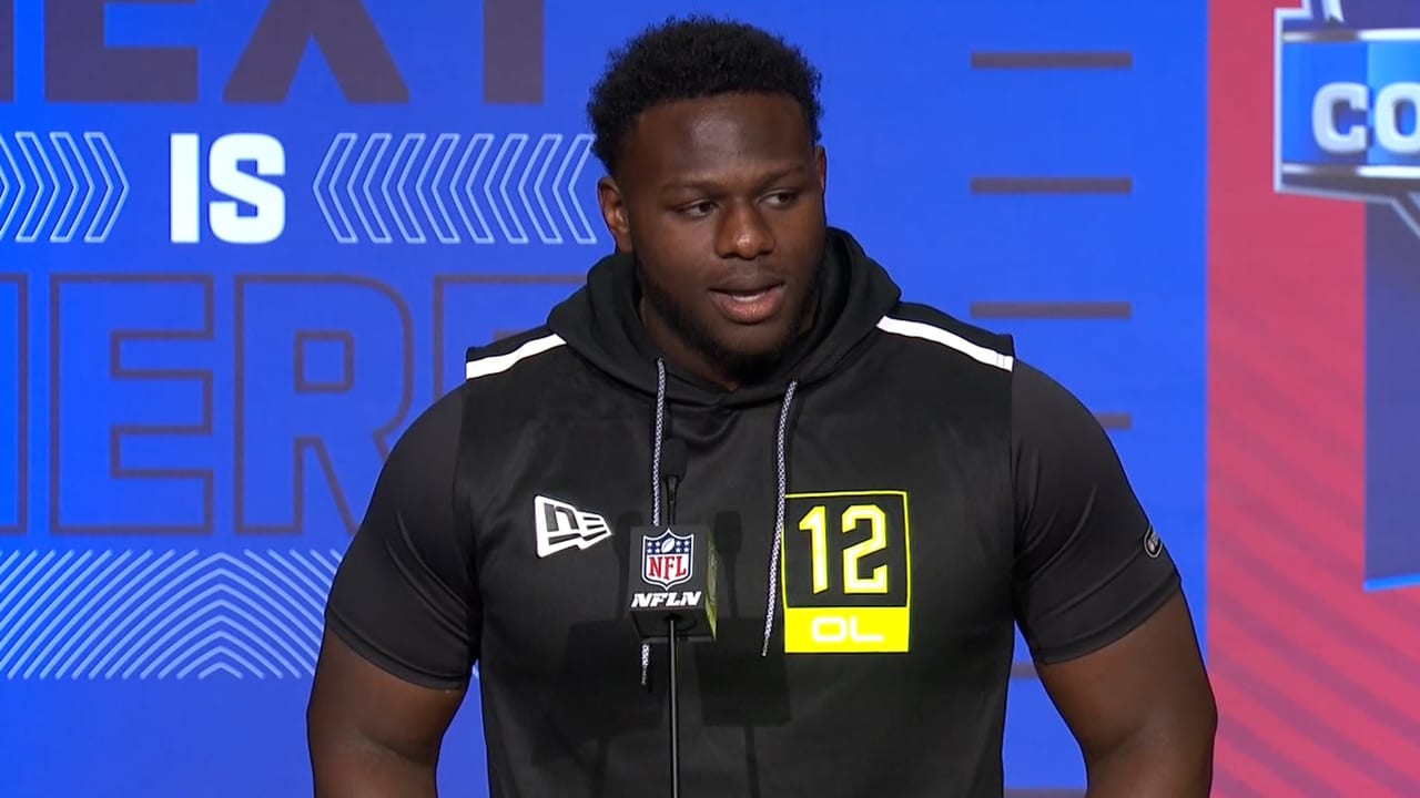 OL Ickey Ekwonu (N.C. State) NFL Combine Press Conference
