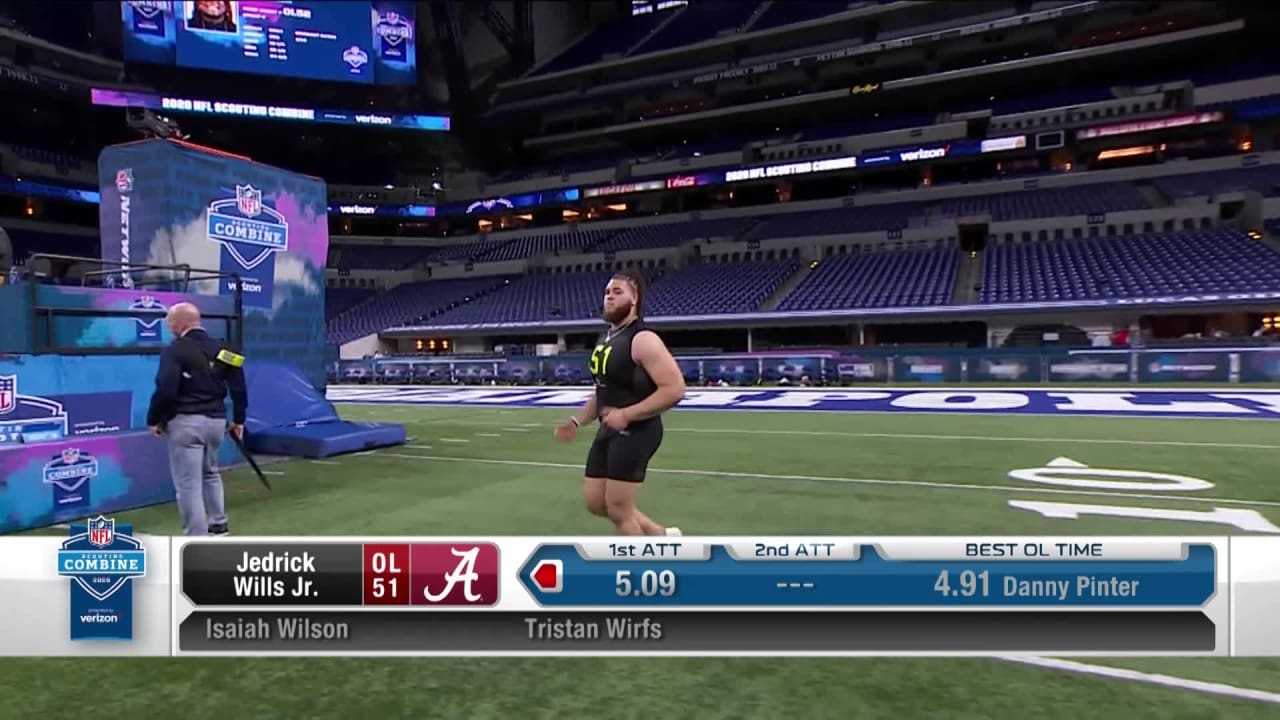 Alabama OT Jedrick Wills' 2020 NFL Combine Workout