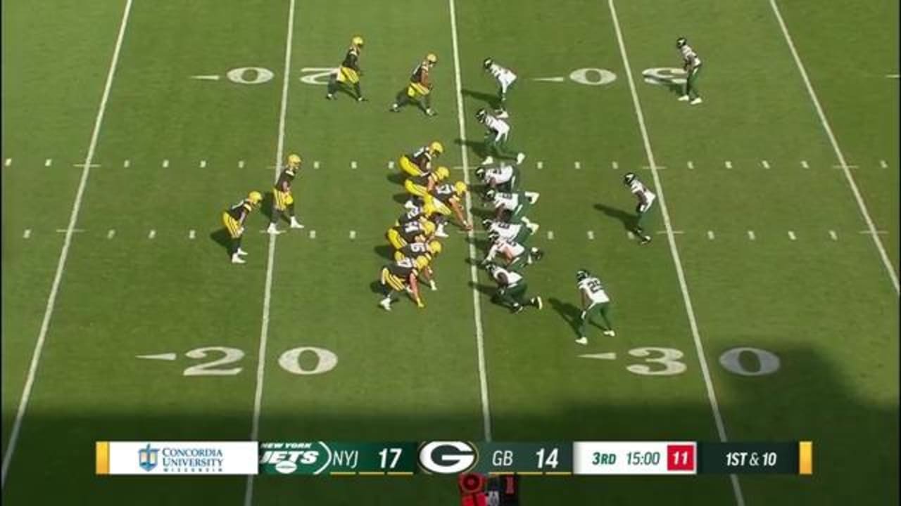 Highlight | J.T. Hassell Forces Fumble on Packers' Opening Drive of ...