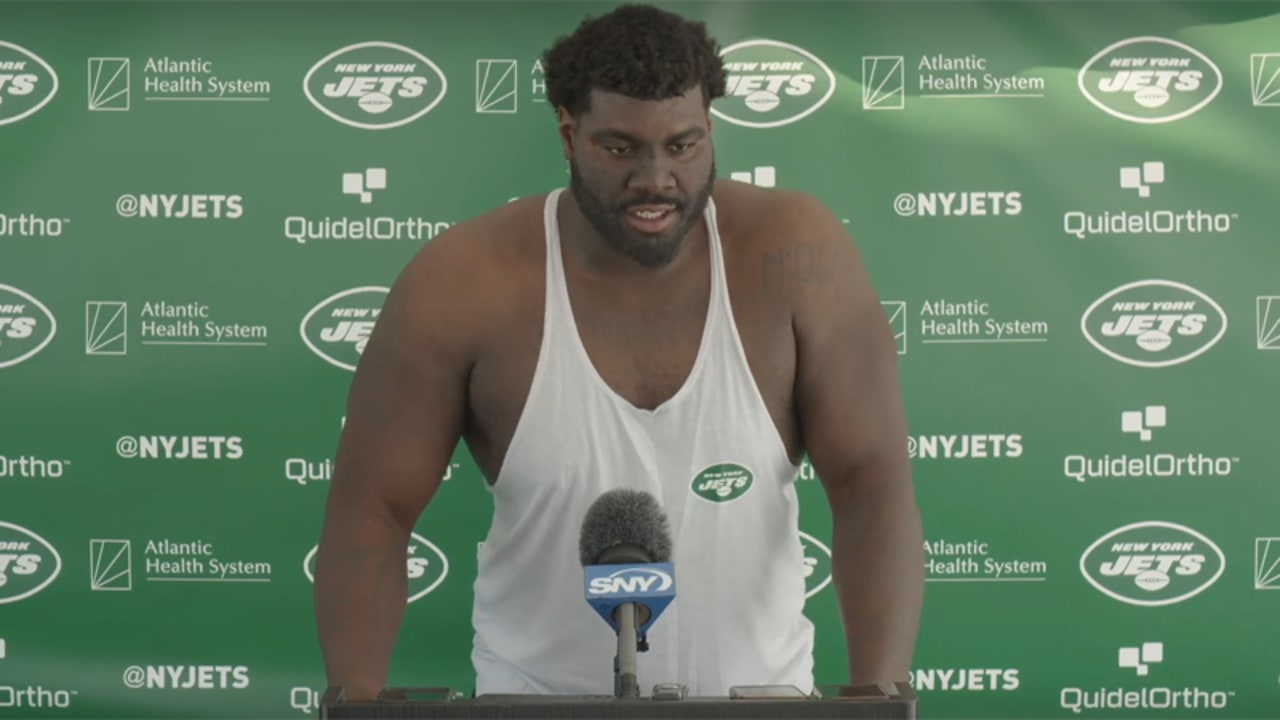 Mekhi Becton: I Feel Great with Where I'm at Right Now