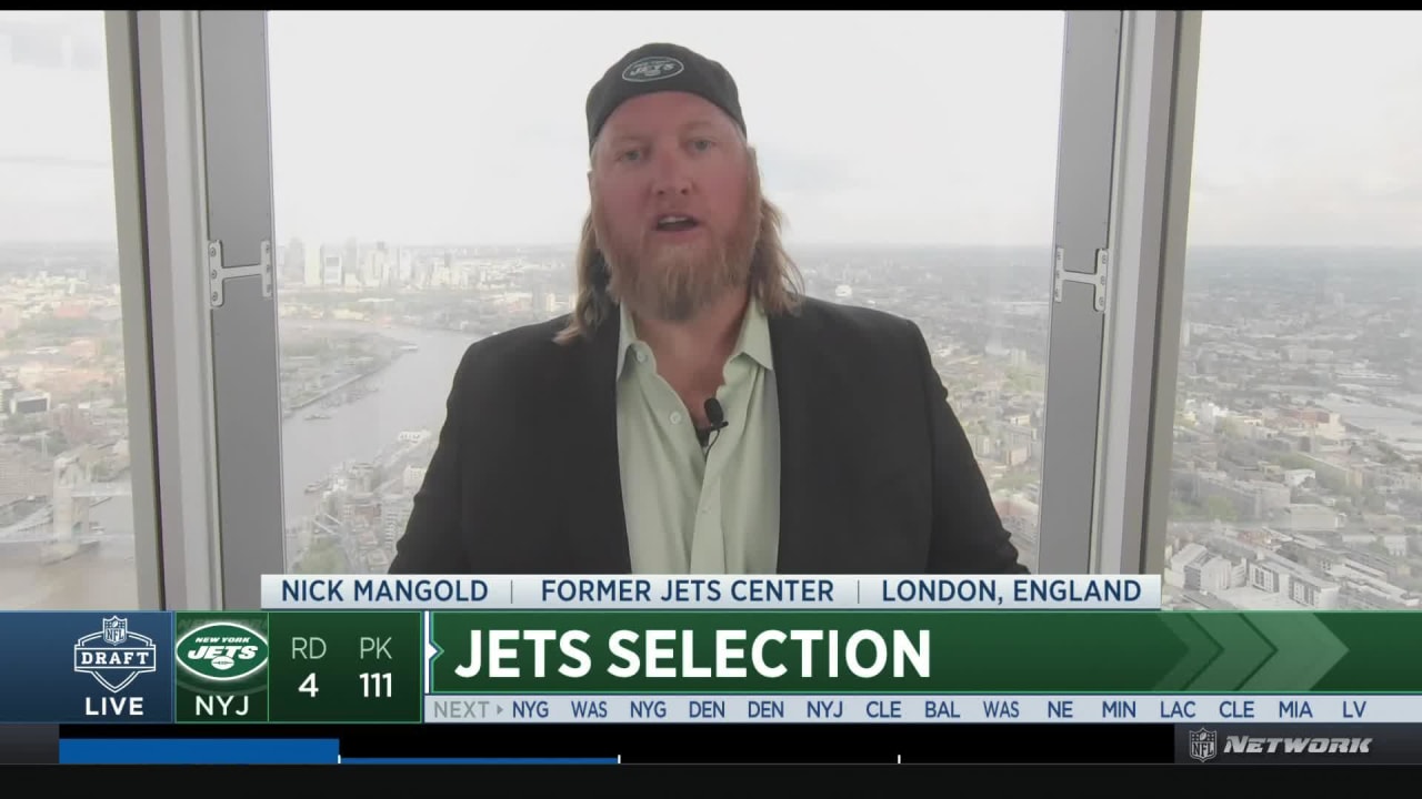 Draft Selection | Jets Legend Nick Mangold Announce Selection of OL Max ...