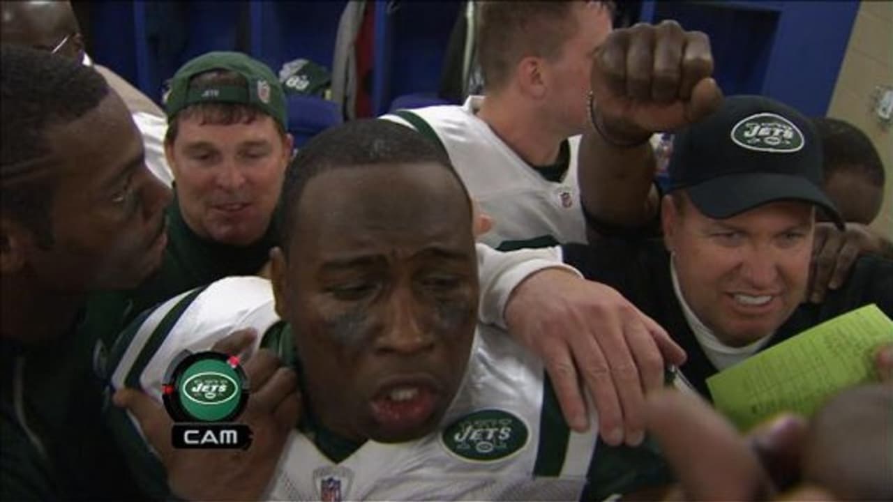 Jets postgame locker room celebration