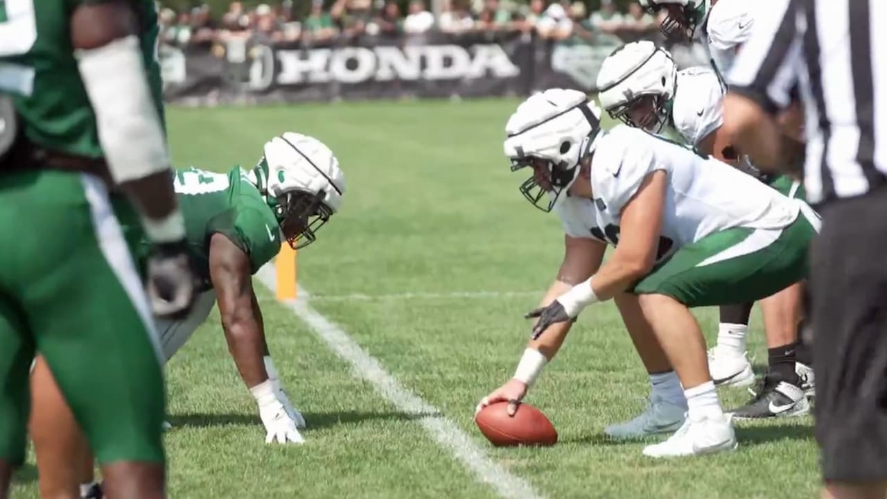 Jets Training Camp Offensive Line vs. Defensive Line 1-on-1 Drills