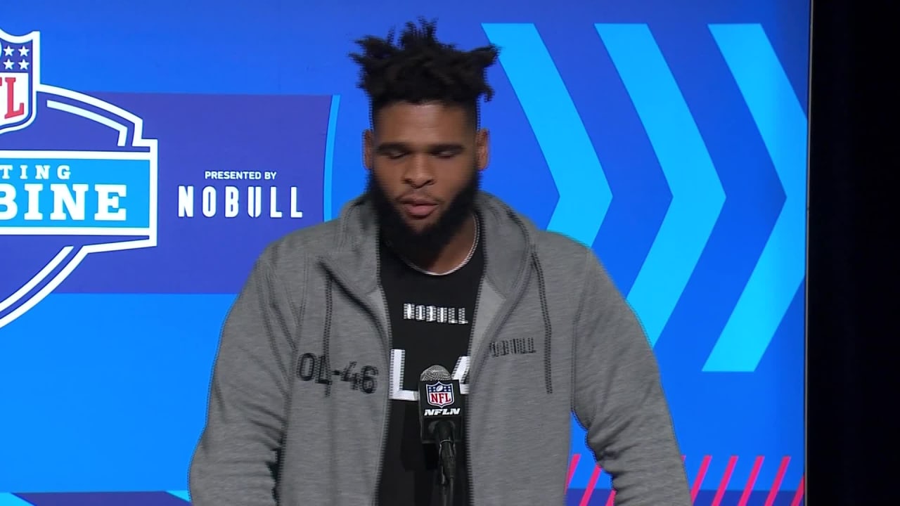 OL O'Cyrus Torrence (Florida) NFL Combine Press Conference